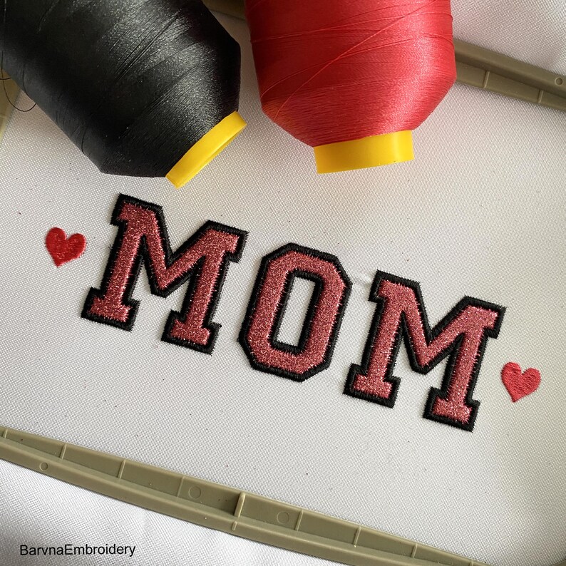 Mom Applique Machine Embroidery Design, Mothers Day Embroideryfoles ...