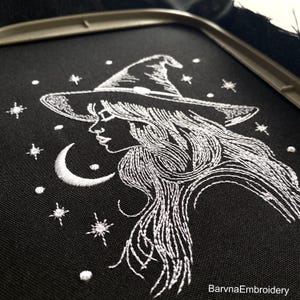 Witch Machine Embroidery Design, Helloween Embroidery Files, Digital ...