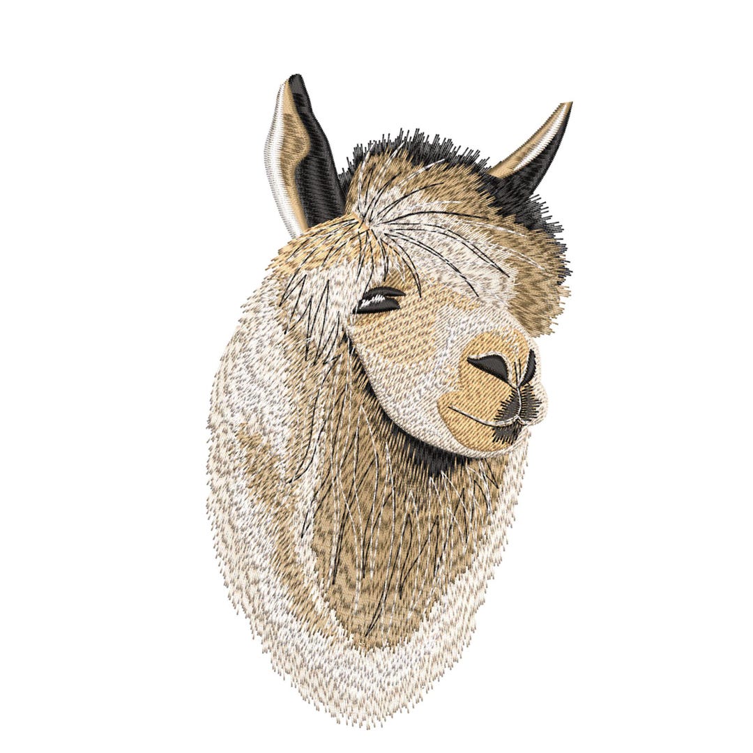 Lama Machine Embroidery Design, Animals Embroidery Files (instant ...