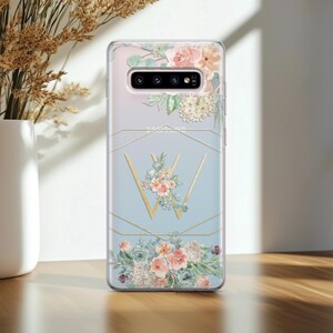 Geometric Line Gold Monogram for S10 Samsung Case Note 10 Plus Galaxy ...