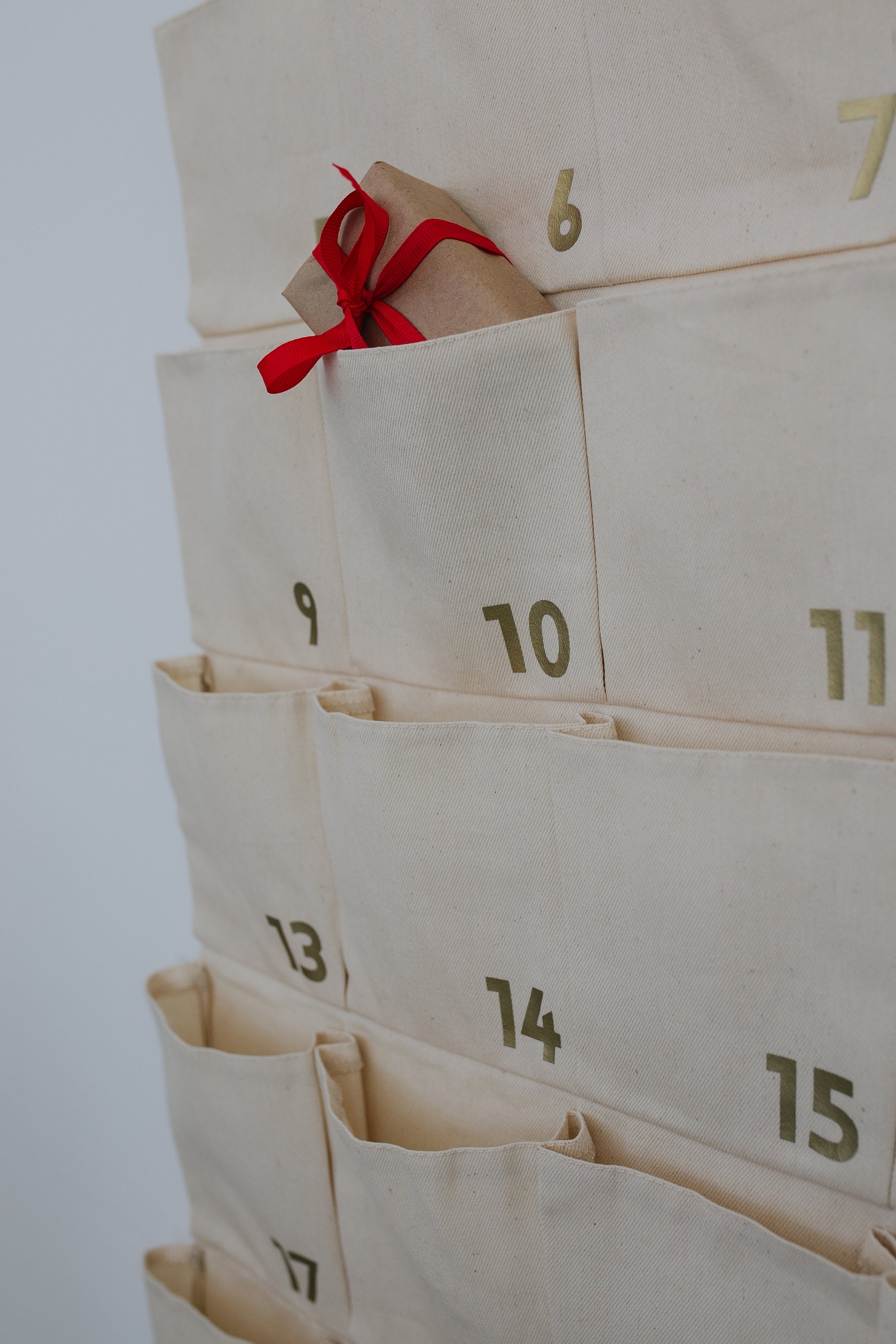 Advent Calendar for Kids Modern Personalized Fabric With - Etsy