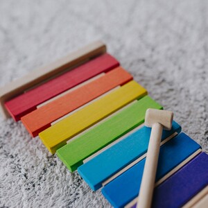 Wooden Xylophone Musical Instrument Toy for Kids, Developmental ...