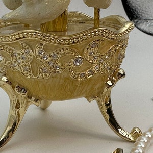 Swan Carousel Plays Swan Lake. Beautiful Scene of a Swan Taking off to ...