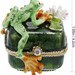 Hand Painted Enamel Frog Trinket Box Hinged Jewelry Organizer - Etsy