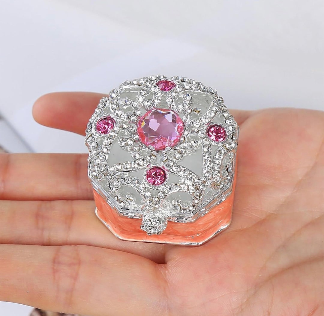 Pink Engagement Ring Box for Proposal Vintage, Great Gift Unique ...