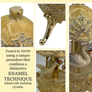 Swan Carousel Plays Swan Lake. Beautiful Scene of a Swan Taking off to ...