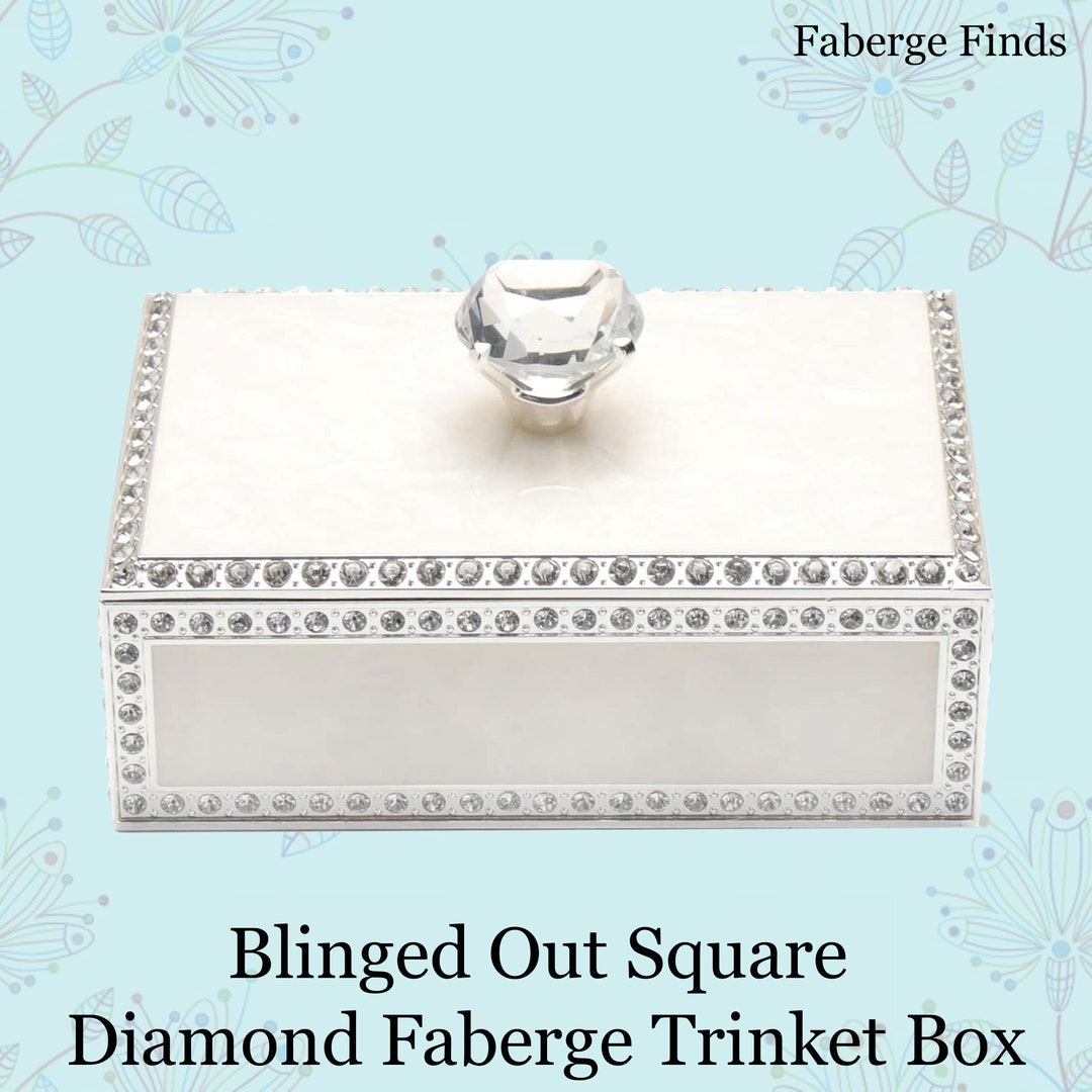 Jewelry Box Made in a Beige Color. There Are Diamontes All Around the ...