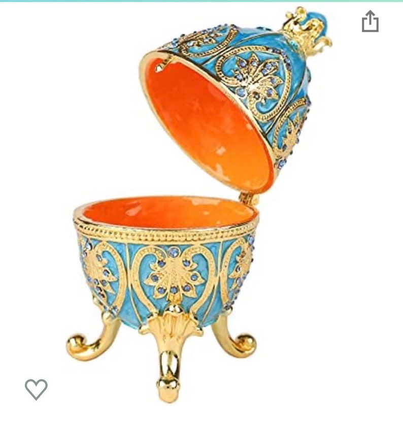 Faberge Type Egg Replica Of The Lace Collection Swarovski Etsy