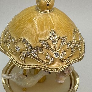 Swan Carousel Plays Swan Lake. Beautiful Scene of a Swan Taking off to ...