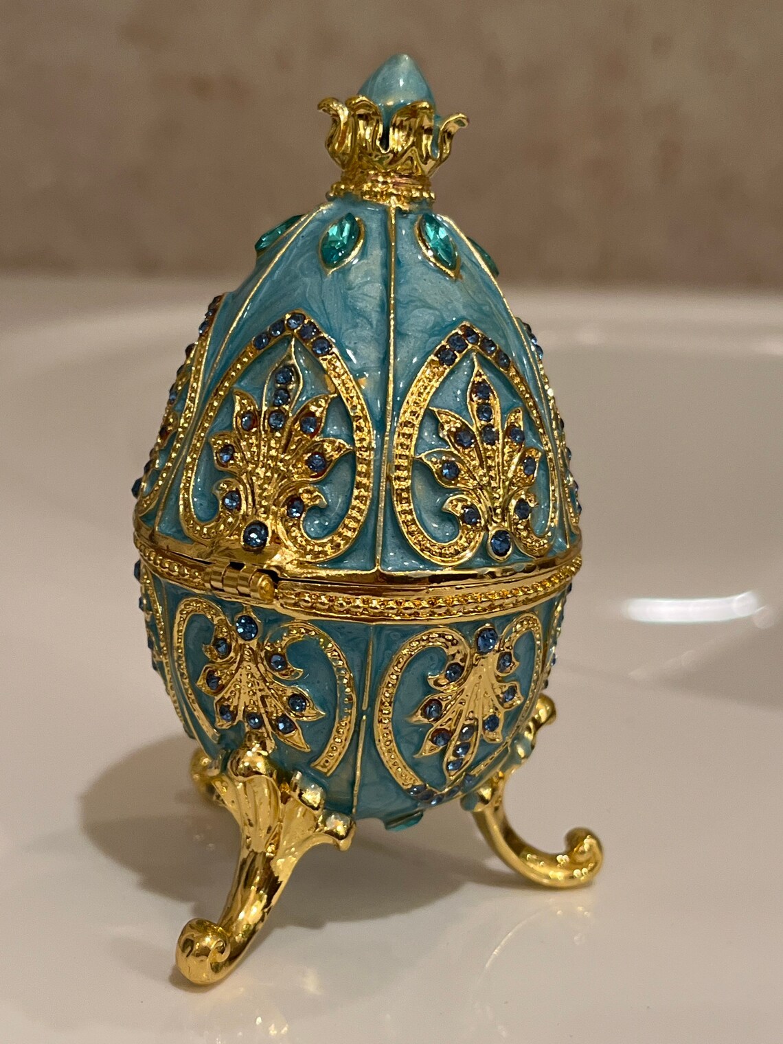 Faberge Type Egg Replica of the Lace Collection.swarovski - Etsy