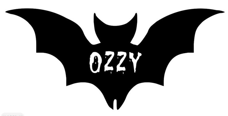 OZZY BAT Car Window Wall Decal Sticker multi Color & Sizes | Etsy