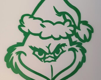 Grinch Decal Sticker | Etsy
