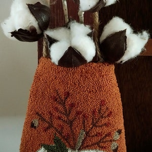 Digital Punchneedle Pattern--white Pumpkin Pouch - Etsy