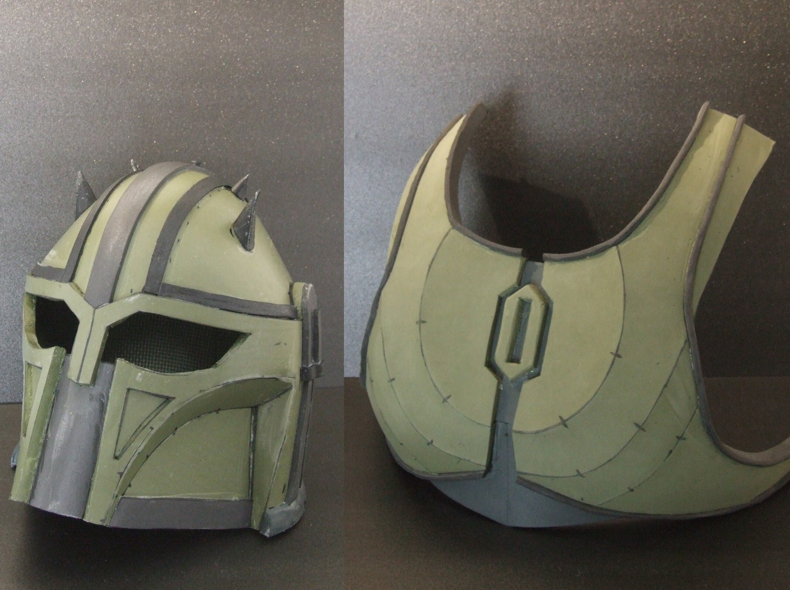 Mandalorian Armorer Chest And Helmet Armor Female Etsy Mandalorian Armorer Chest And Helmet Armor Female Etsy