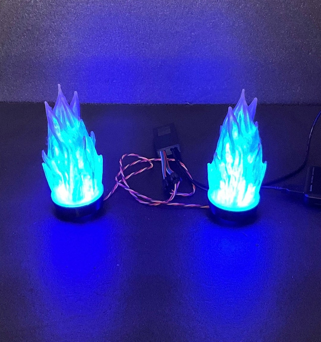 Mandalorian Jetpack Blue Flames Effect, Animated Neopixel Leds, 3D ...