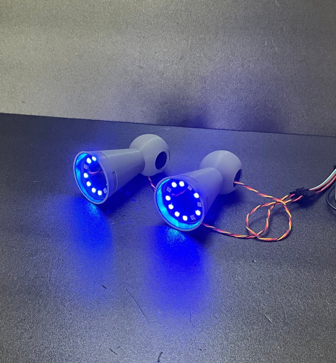 Mandalorian Jetpack Blue Thruster Flames Effect, Animated Neopixel Leds ...