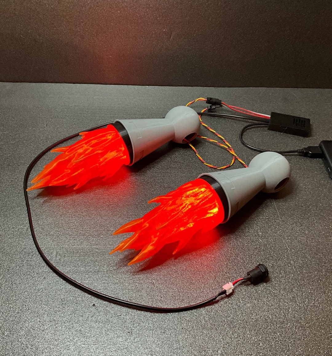 Mandalorian Jetpack Electronics, Orange Flame Effect, Animated Neopixel ...