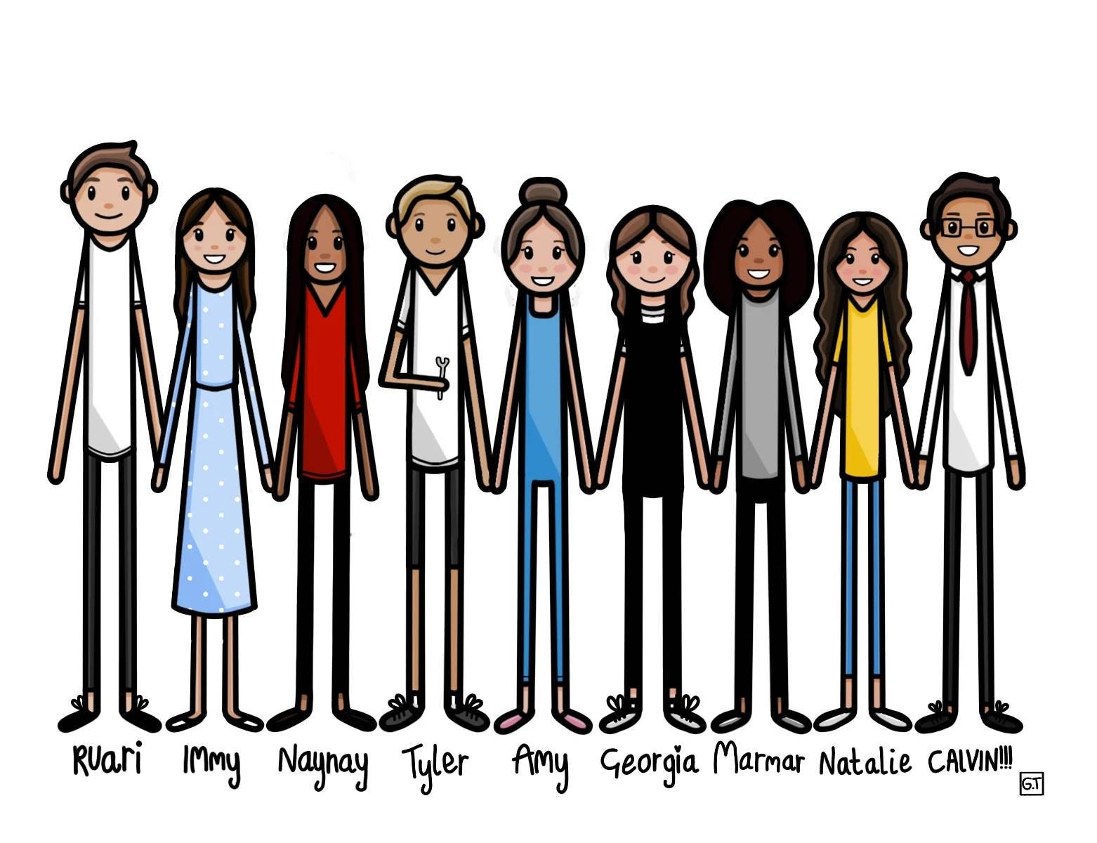 Custom Cartoon Portrait/ Personalised Family Illustration/ Digital ...