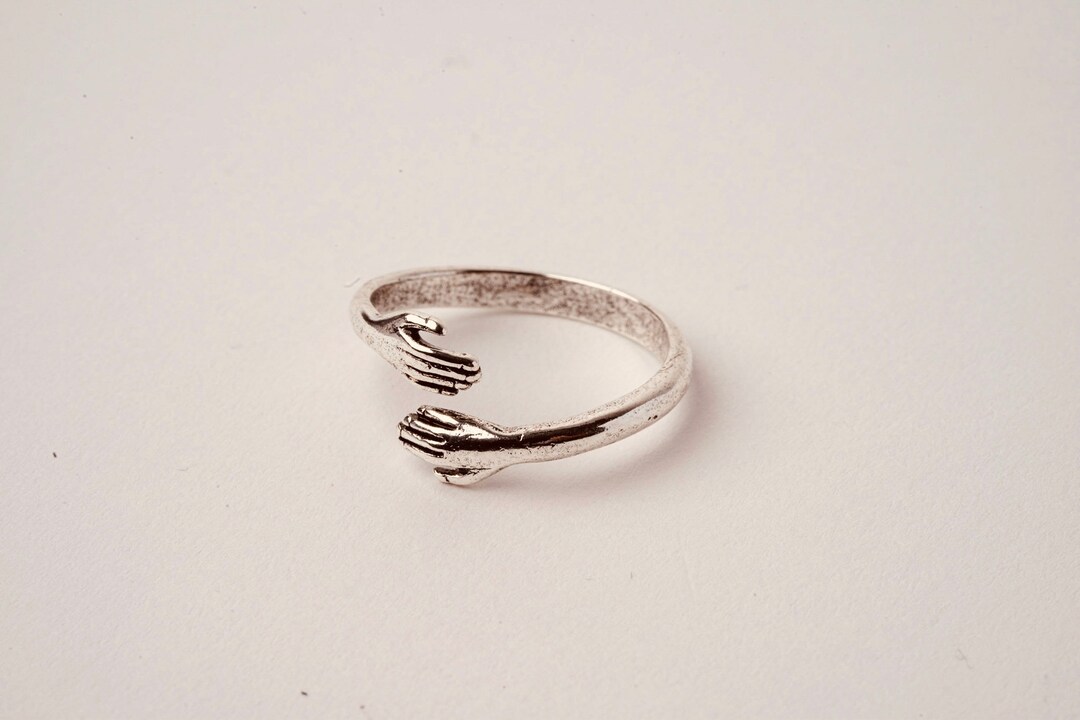 Hug Ring, Cool Rings, Couple Rings, Matching Rings for Couples, Anxiety ...