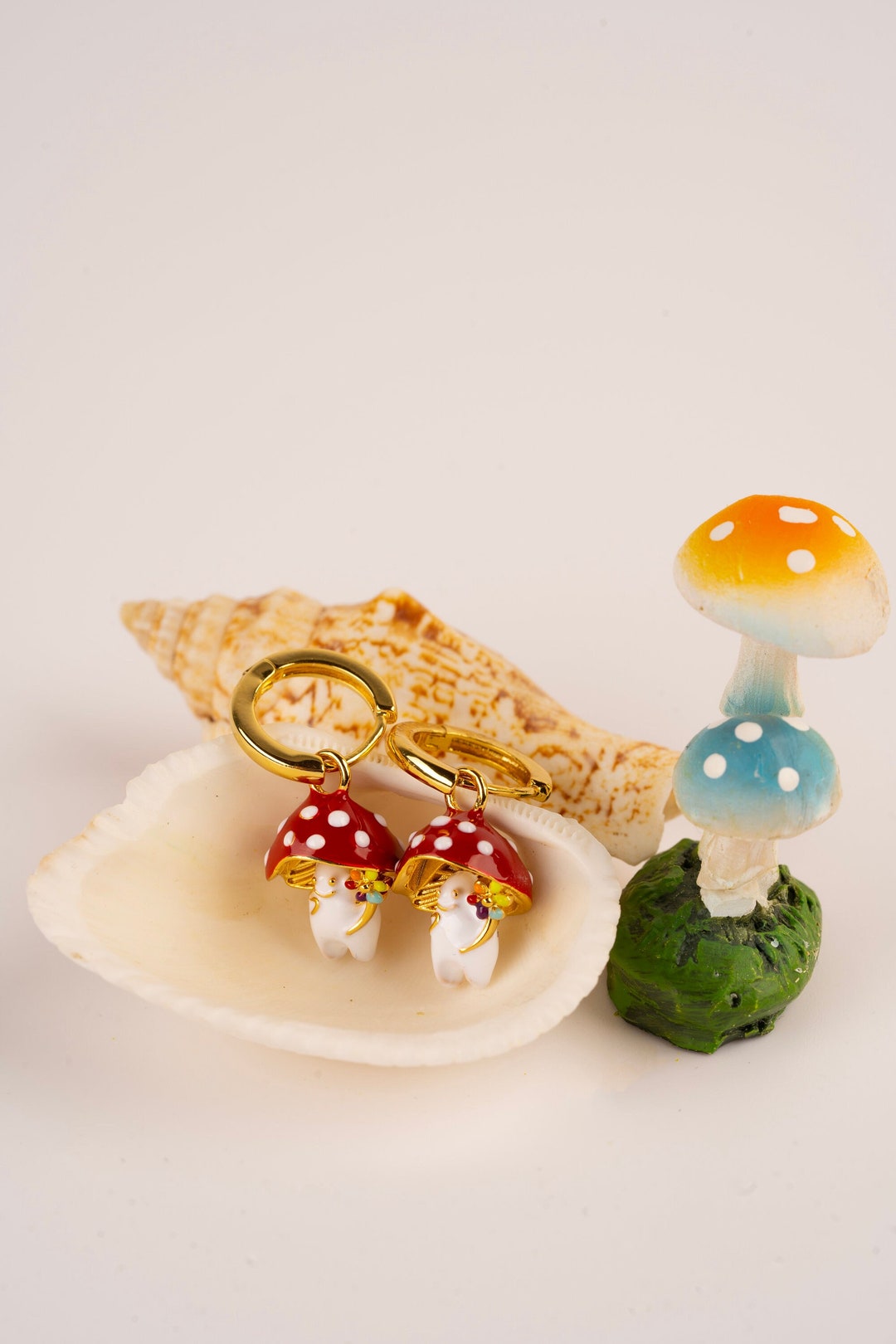 Mushroom Earrings, Funky Earrings, Quirky Earrings, Weird Earrings ...