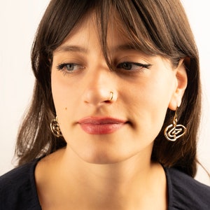 Geometric, Spiral Earrings, Unique Jewelry, Funky Earrings, Grunge ...