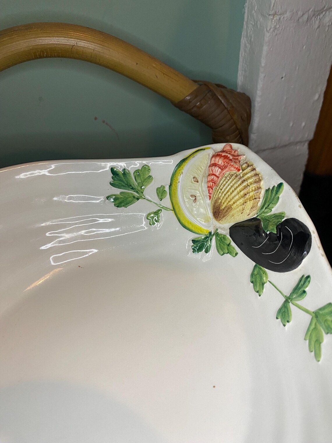 Vintage Shell Shaped Italian Pottery Bowl - Etsy