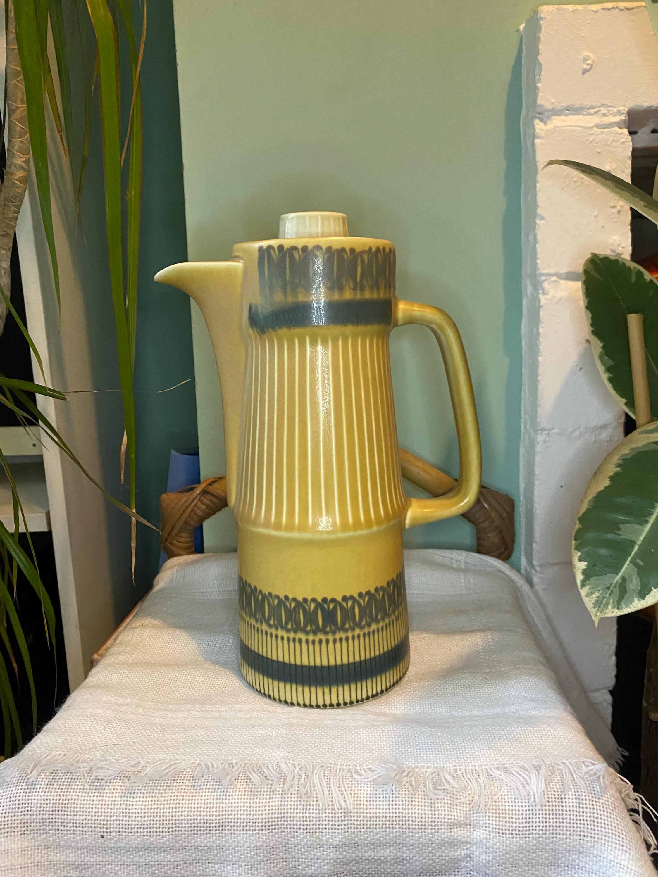 Vintage Norwegian Pottery Coffee Pot. Norrona - Etsy