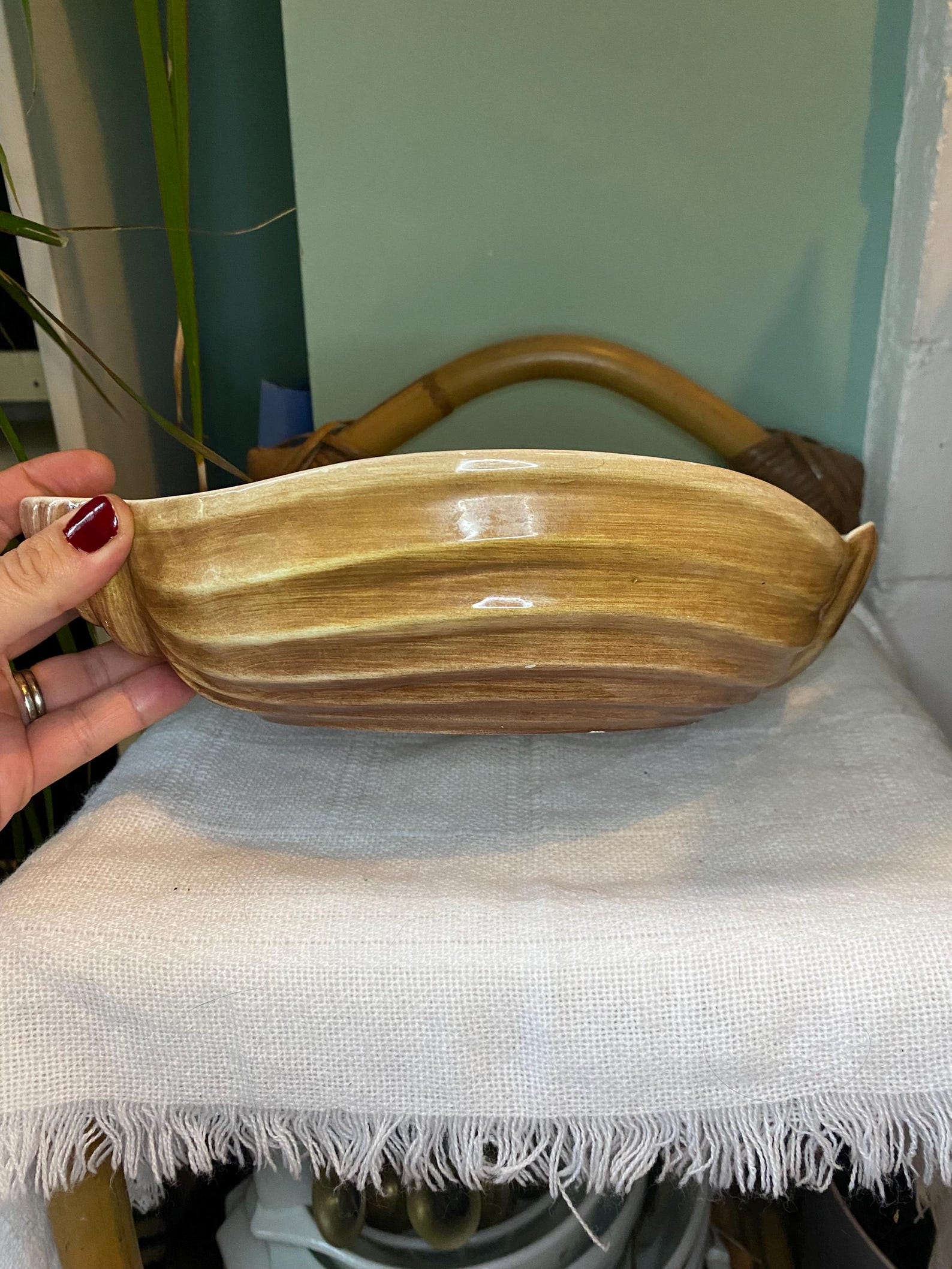 Vintage Shell Shaped Italian Pottery Bowl - Etsy