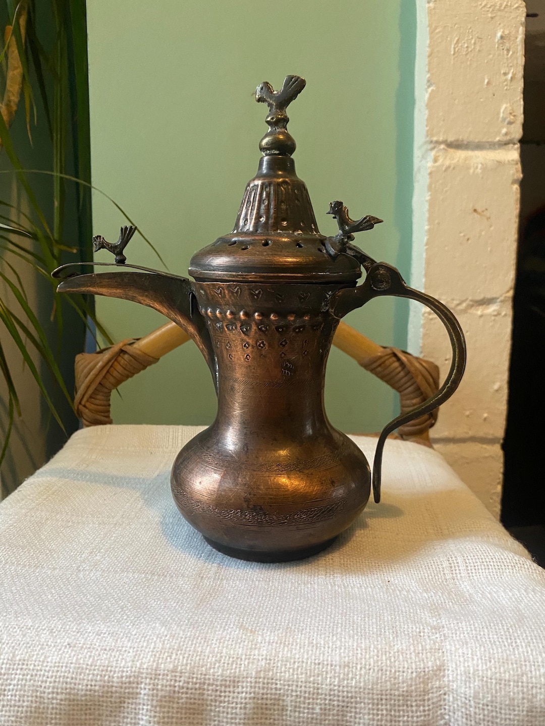 Antique Middle Eastern Copper Coffee Pot - Etsy