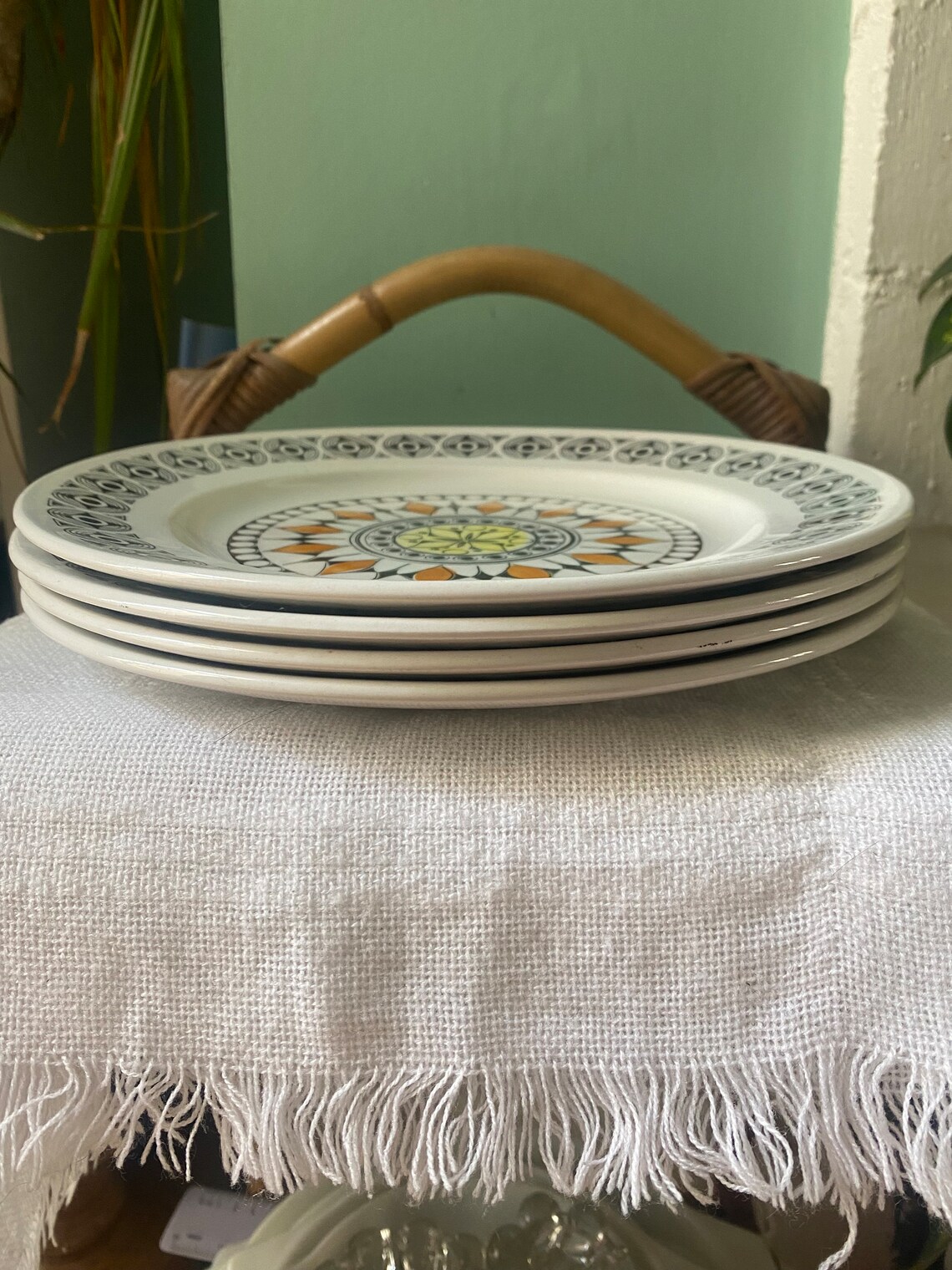 Set of 4 Kathie Whinkle Roulette Plates - Etsy
