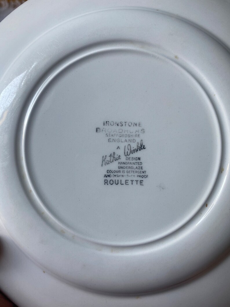 Set of 4 Kathie Whinkle Roulette Plates - Etsy