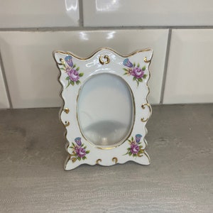 Vintage Porcelain Frame - Etsy