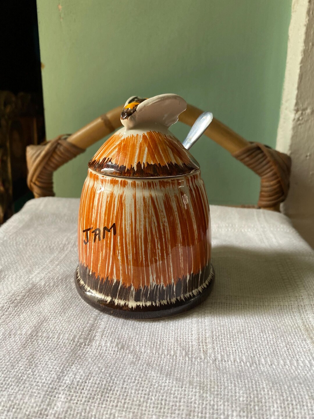 Vintage Jam Serving Jar With Spoon - Etsy