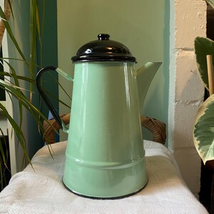 Large Vintage Enamel Tea/coffee Pot - Etsy
