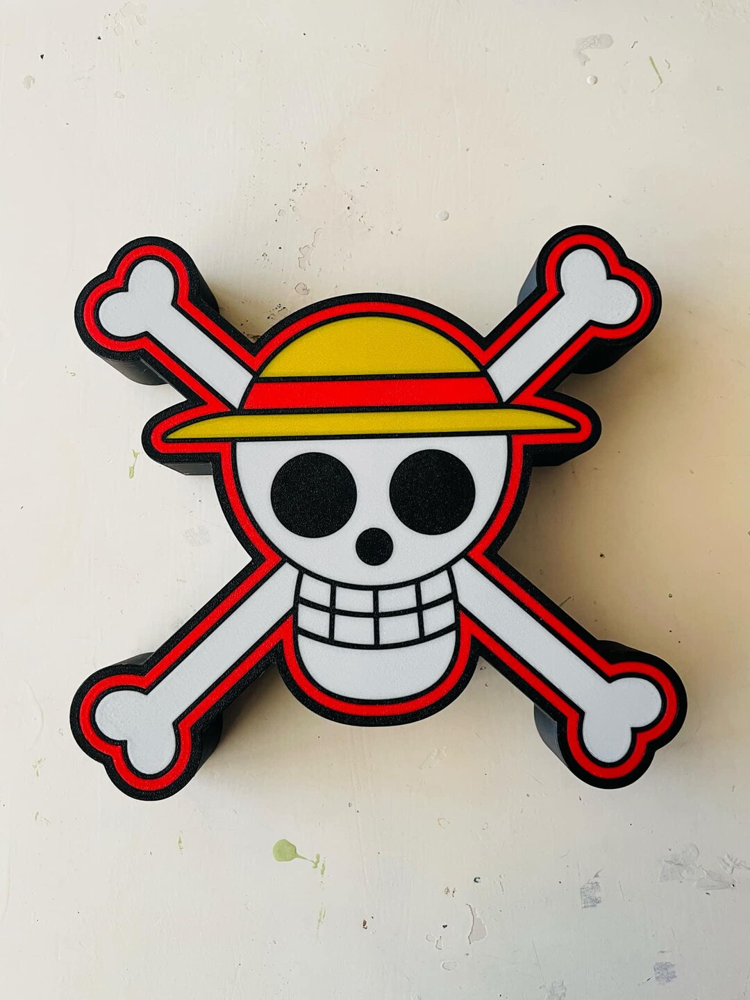 One Piece Straw Hat Jolly Roger Lightbox - Etsy