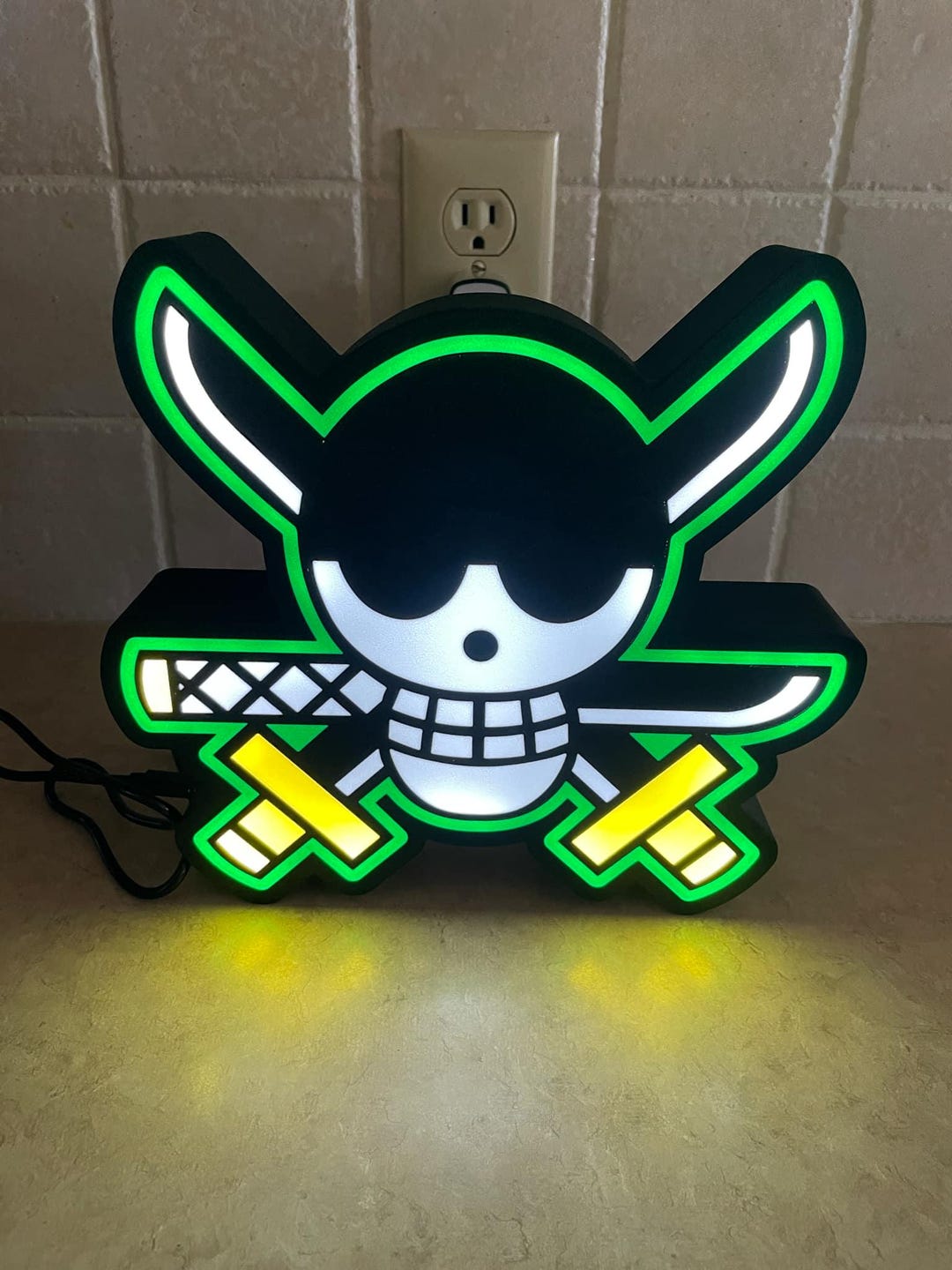 One Piece Zoro Jolly Roger Lightbox - Etsy