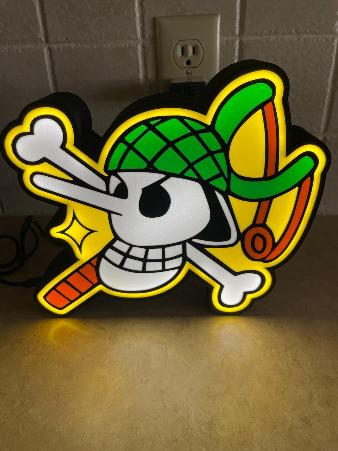 One Piece Usopp Jolly Roger Lightbox - Etsy