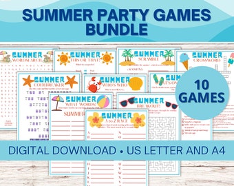 Summer Game Bundle Summer Games for Kids Summer Activities Family ...
