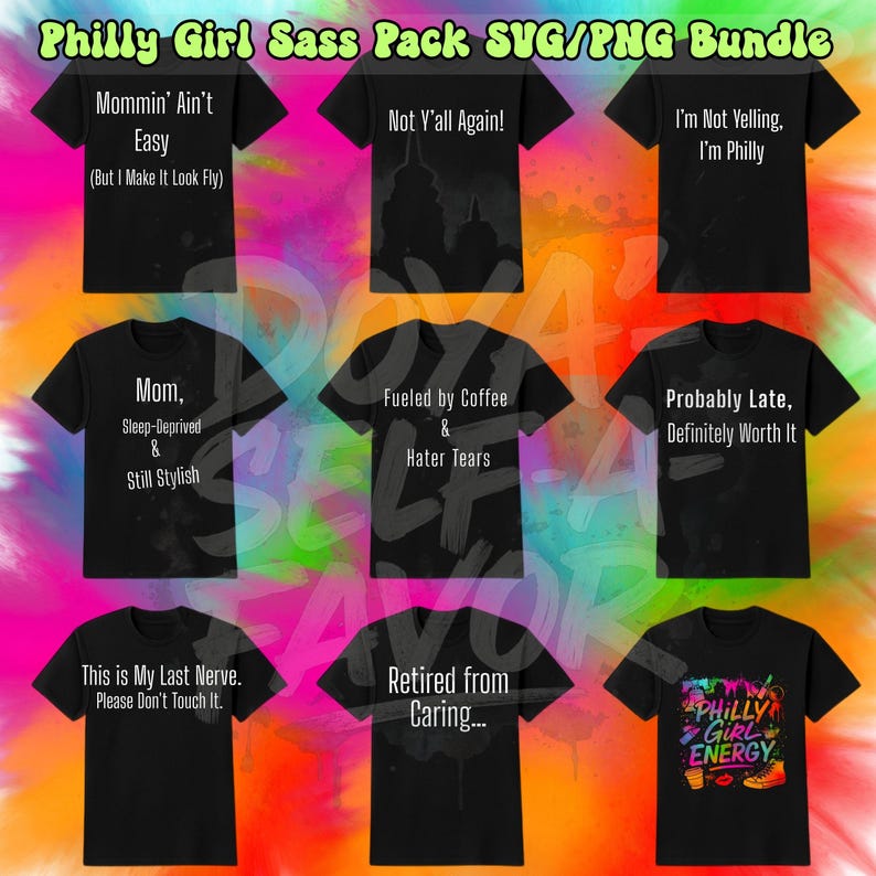 Philly Girl Sass SVG PNG Bundle: 16 Sassy Sayings (digital Download - Etsy