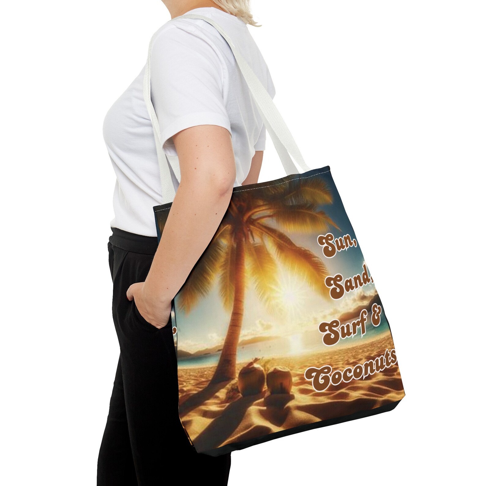 Our AI Inspired Design sun-kissed Summer Vibes Tote Bag Beach, Pool ...