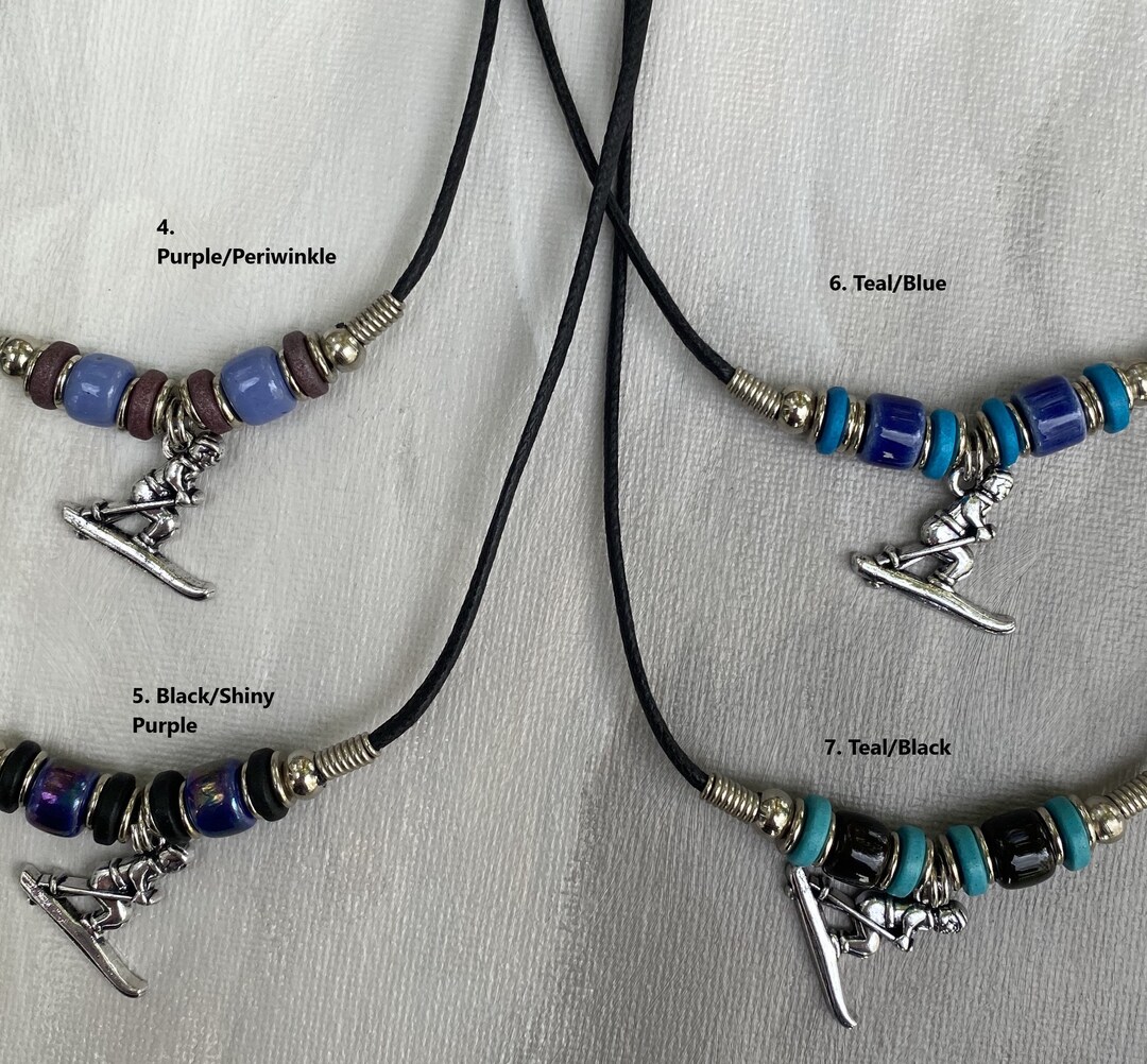 Skier Necklace/skier Charm Necklace/ski Necklace/custom Skier Necklace ...