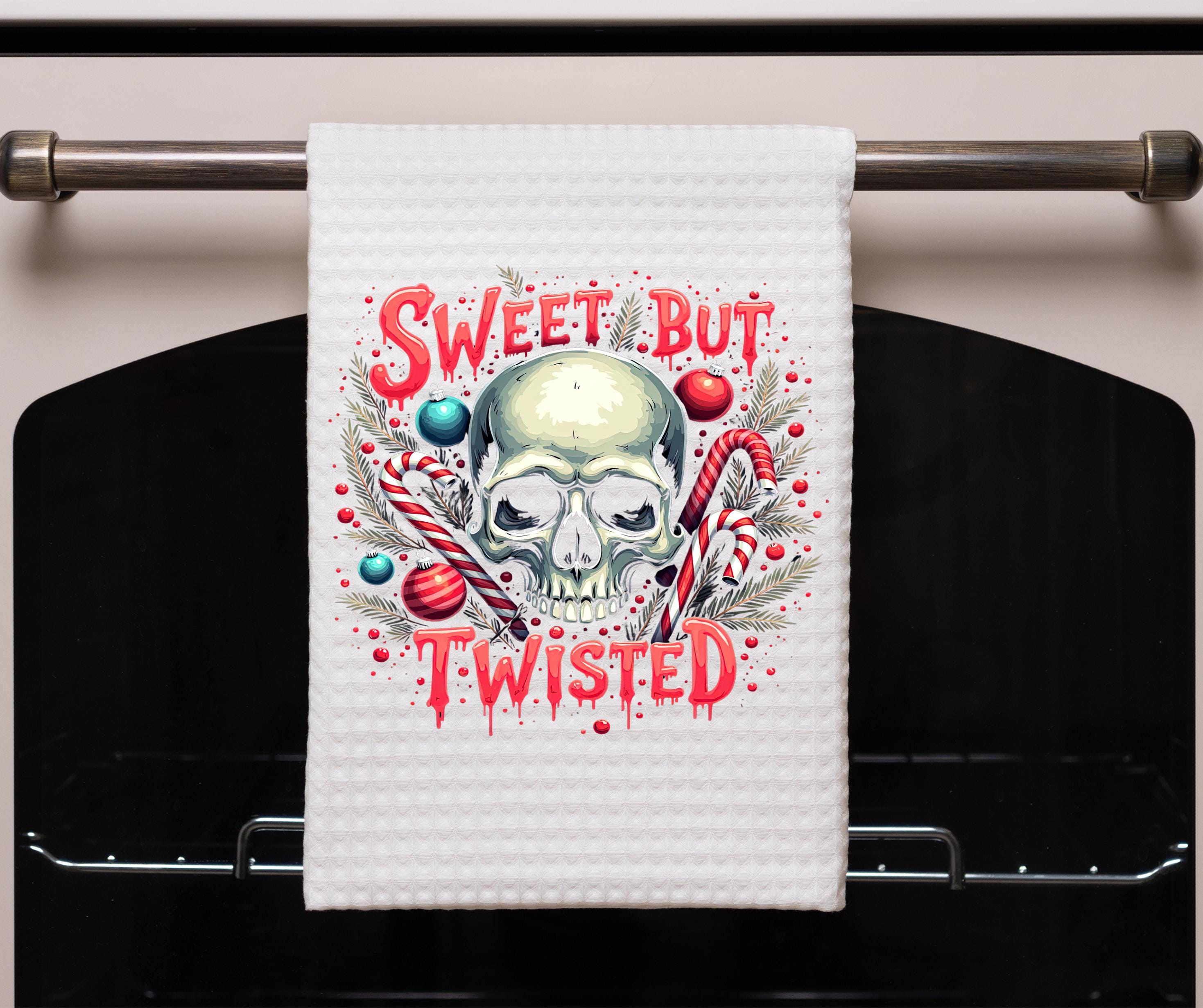 Sweet but Twisted Skull Christmas PNG: Holiday Design (digital Download ...