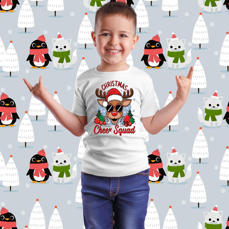 Christmas Rudolph Cheer Squad PNG, Sublimation Design (digital Download ...
