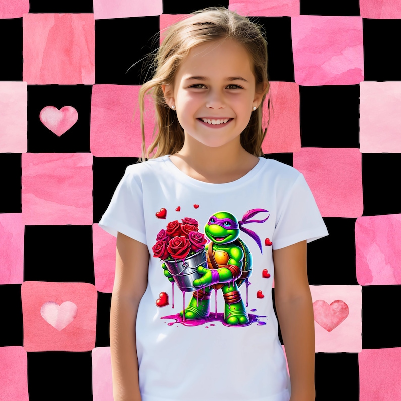 Ninja Turtle Download, Valentine's Png, Donatello Png, - Etsy