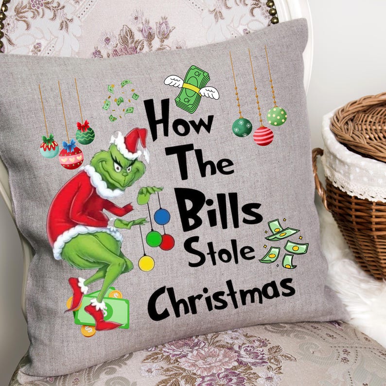 How the Bills Stole Christmas Grinch PNG: Funny Holiday Design (digital ...