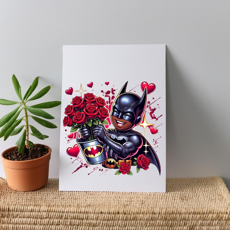 Batman Download, Valentine's Png, Batman Valentines Png - Etsy