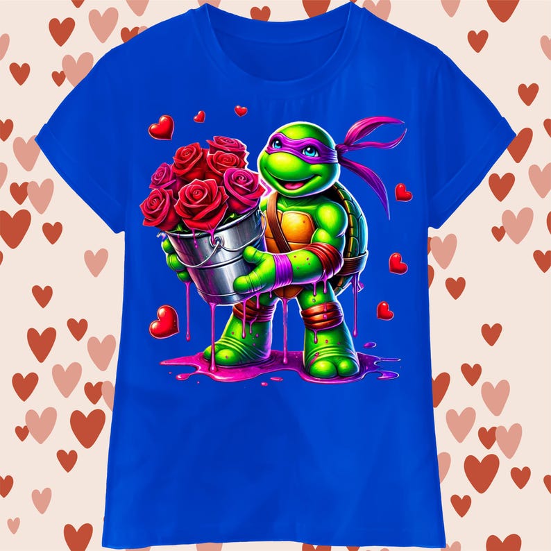 Ninja Turtle Download, Valentine's Png, Donatello Png, - Etsy