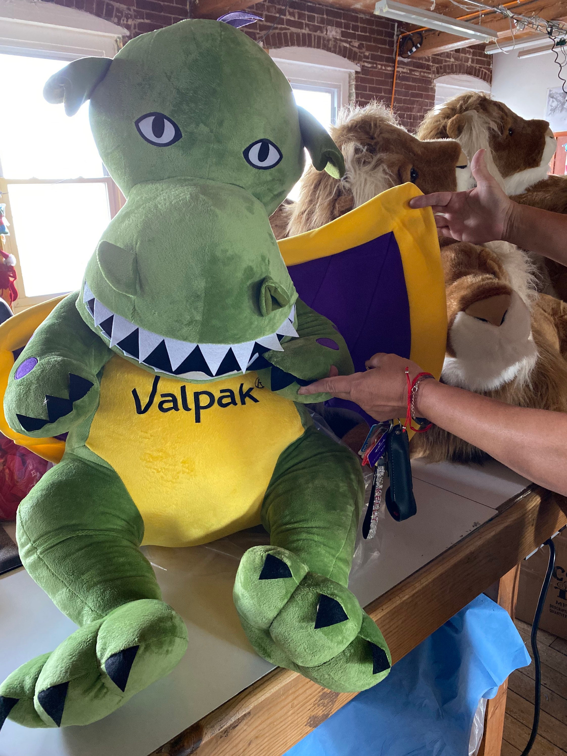 Stuffed Animal Logo Mascot Customized LOGO Soft Toy Pink Pig New