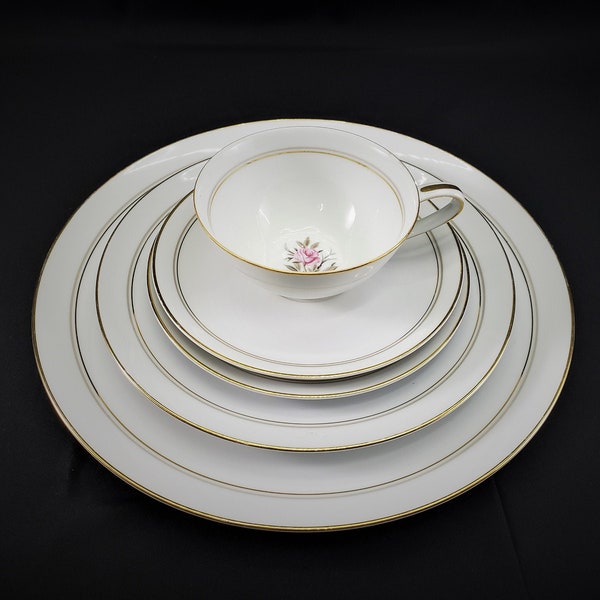 Noritake China Set Rose Pattern - Etsy