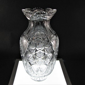 Krantz & Smith Idyl ABP Brilliant Cut Glass Vase Rare and Impressive - Etsy
